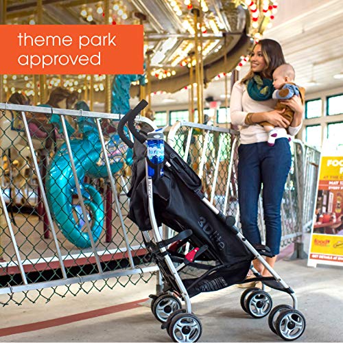 Summer Infant 3Dlite Convenience Stroller, Eucalyptus–Lightweight Stroller with Aluminum Frame, Large Seat Area, Mesh Siding, 4 Position Recline, Extra Large Storage Basket-Infant Stroller for Travel