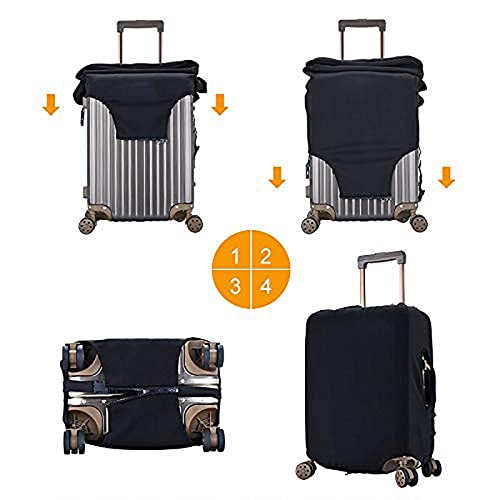 Neon Leopard Grain Luggage Cover Elastic Washable Stretch Suitcase Protector Anti-Scratch Travel Suitcase Cover for Kid and Adult XL (29-32 inch suitcase)