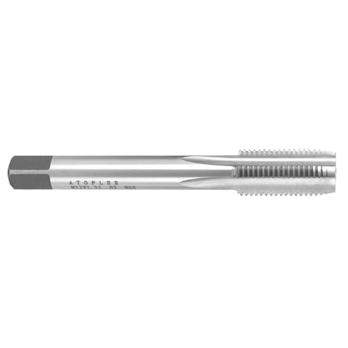 ATOPLEE Metric Thread Tap,M12 HSS Right Hand Thread Tap (M12x1.25)