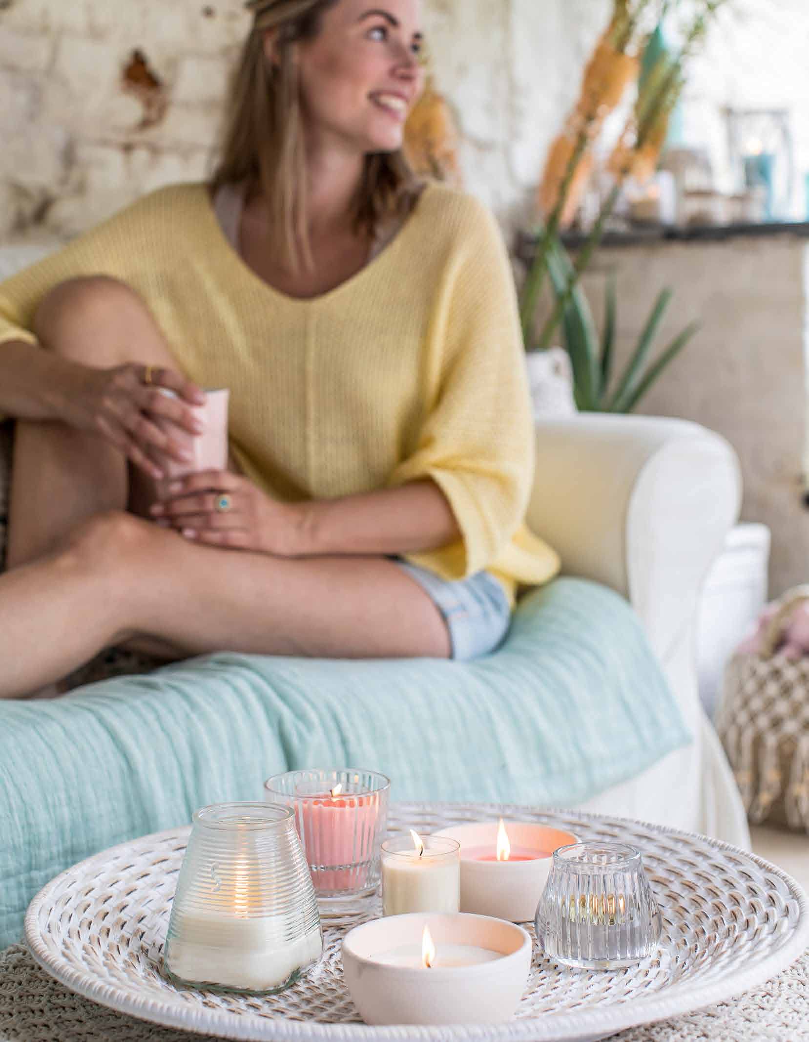 Citronella Candles, Outdoor Indoor Large Citronella Scented Jar Candles Set, Aromatherapy Candle - 45 Hours Burn Time - for Summer Home Garden Patio Balcony Outside Camping - 6 Pack (Ginger Love)