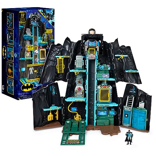Batman, Bat-Tech Batcave, Giant Transforming Playset with Exclusive 4ā Batman Figure and Accessories, Kids Toys for Boys Aged 4 and Up