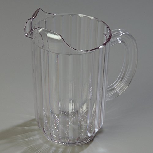 Carlisle FoodService Products Plastic Pitcher, 48 Ounces, Clear