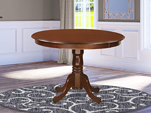 East West Furniture Dining Table, 42x42 Inch, Mahogany