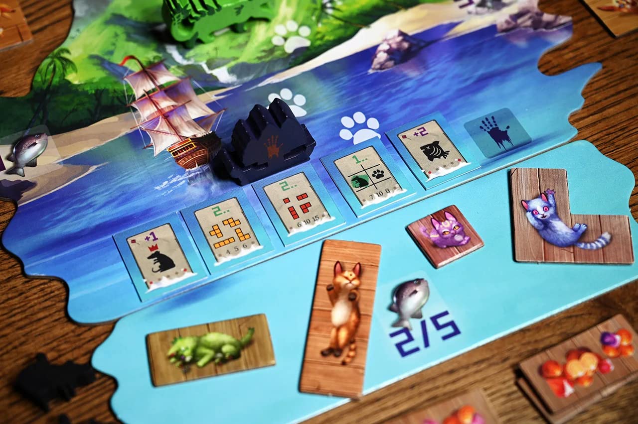 City of Games The Isle of Cats: Kittens + Beasts Expansion - Boardgame, Ages 8+
