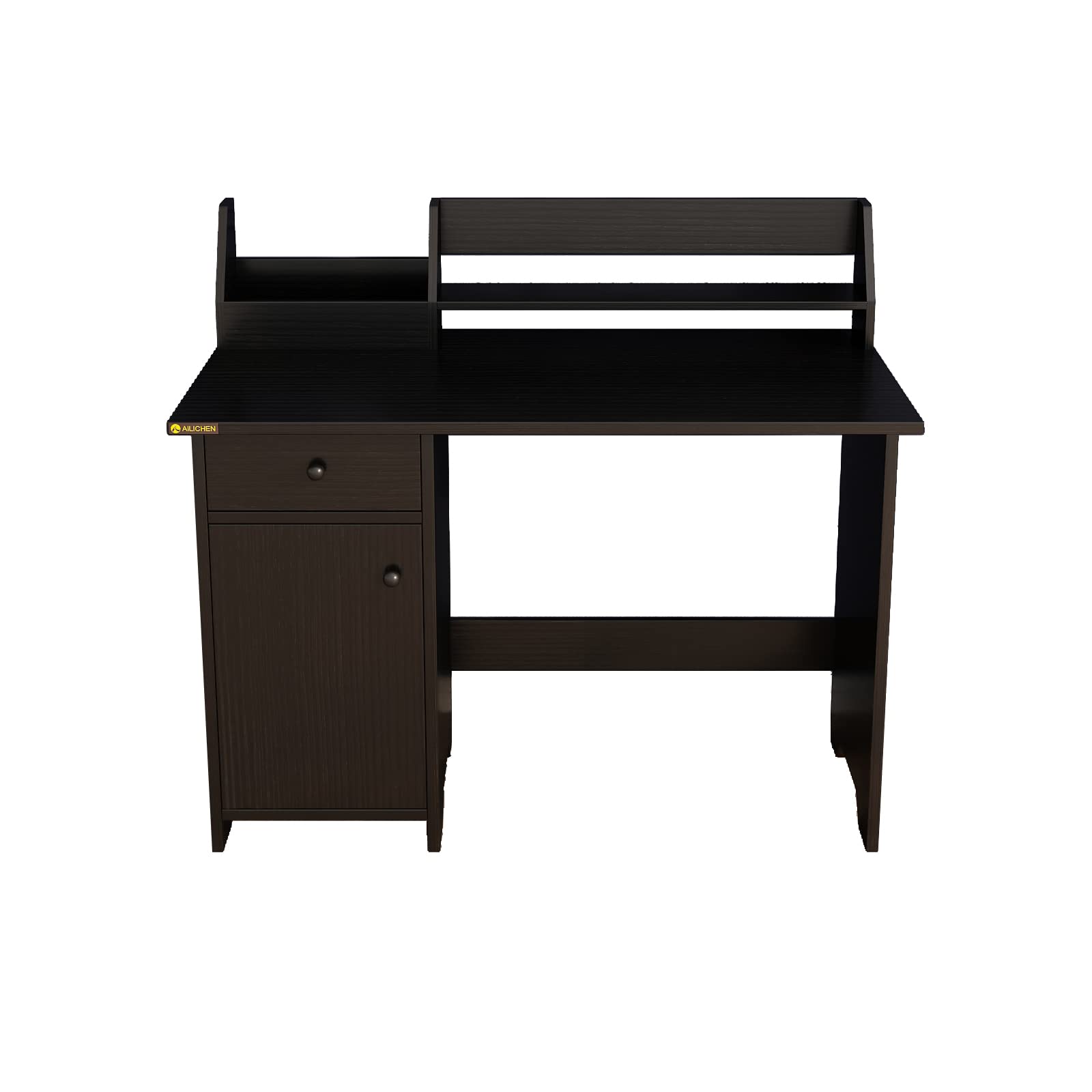 ALISENED Computer Desk with Drawers and Hutch,Small Home Office Desk,Wood Desk Executive Desks with Storage Shelf, Writing Desk with File Drawer for Bedroom Small Space