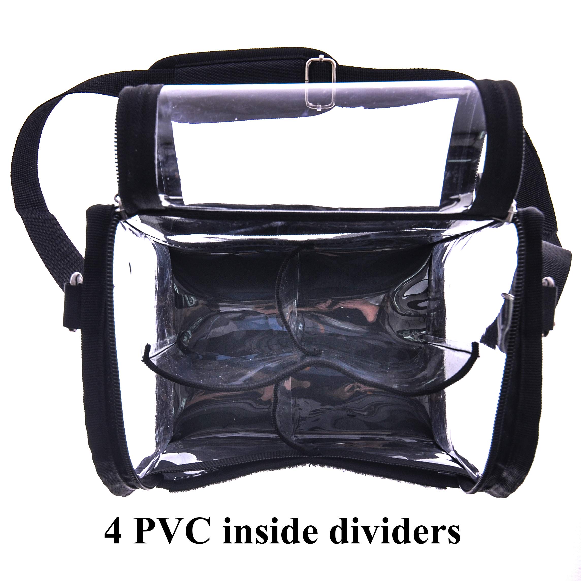 Jula Vance Trave Medium Makeup Brush Buddy Makeup Brush Holder Bag Cosmetic Kits Beauty Accessories Storage Organizer Bag with 4 Dividers & Shoulder Straps