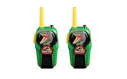 ekids Jurassic Park Toy Walkie Talkies for Kids, Indoor and Outdoor Toys for Kids and Fans of Jurassic Park Toys