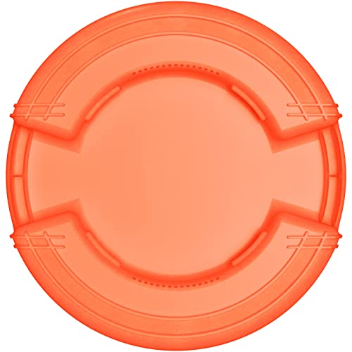 Carlisle FoodService Products Bronco Orange 20 Gallon Round Waste Bin Trash Container - 84102024 - Pack of 6