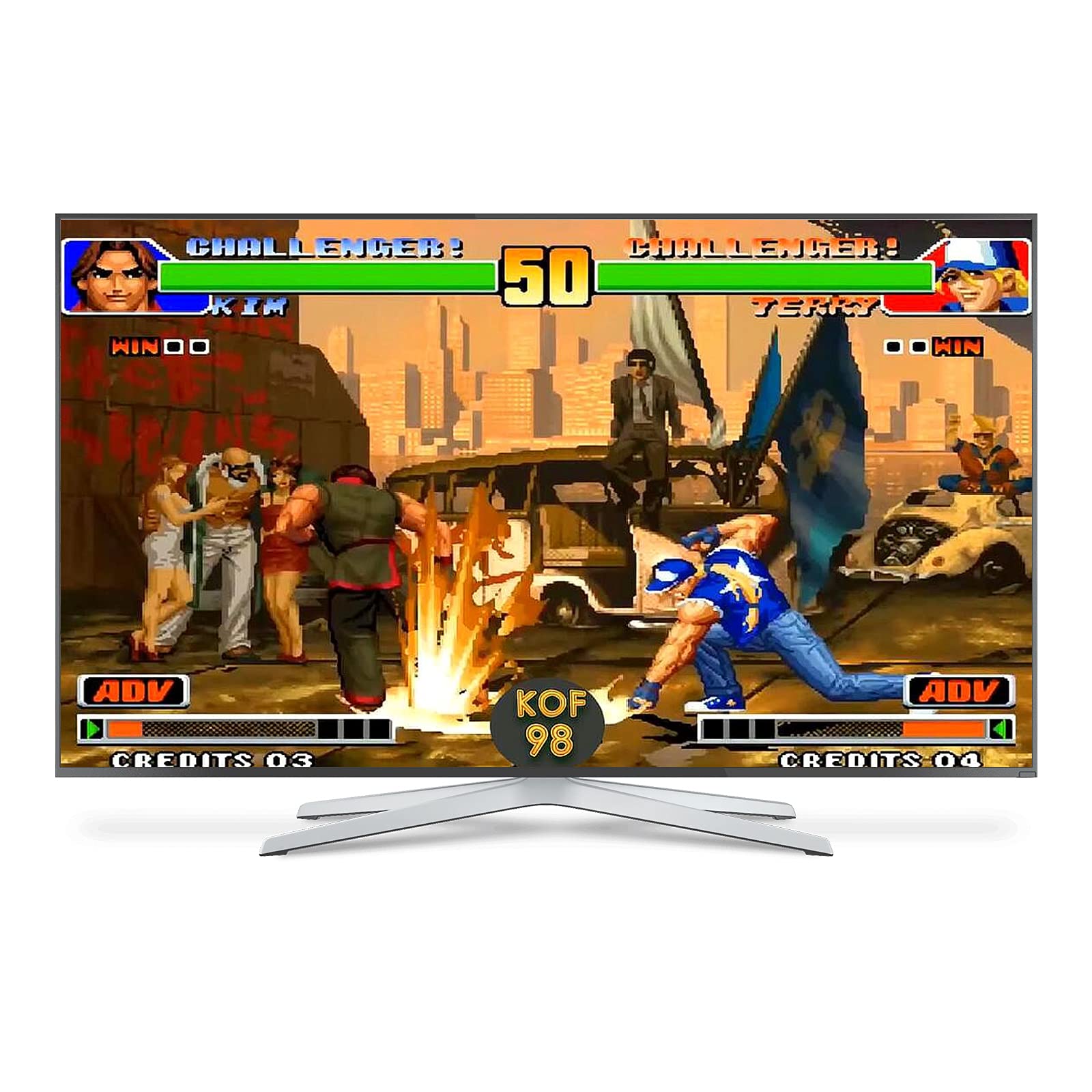 FVBADE [30000 Games in 1 70S Pandora Box Arcade Game Console Compatible PC & Projector & TV,3D Games 1-4 Players Double Joystick Favorite List Game Category Save/Search/Hide/Pause/Delete Games.