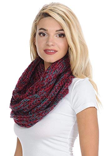 BASICO Adult Chunky Scarf for Women Circle Loop Infinity Scarves for Woman (Autumn)