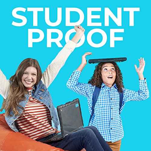 Gumdrop DropTech Laptop Case Fits Dell Chromebook 3120 | 3110 | 3100 (2-in-1) for K-12 Students Teachers and Classrooms β Drop Tested Rugged Shockproof Bumpers for Reliable Device Protection β Black