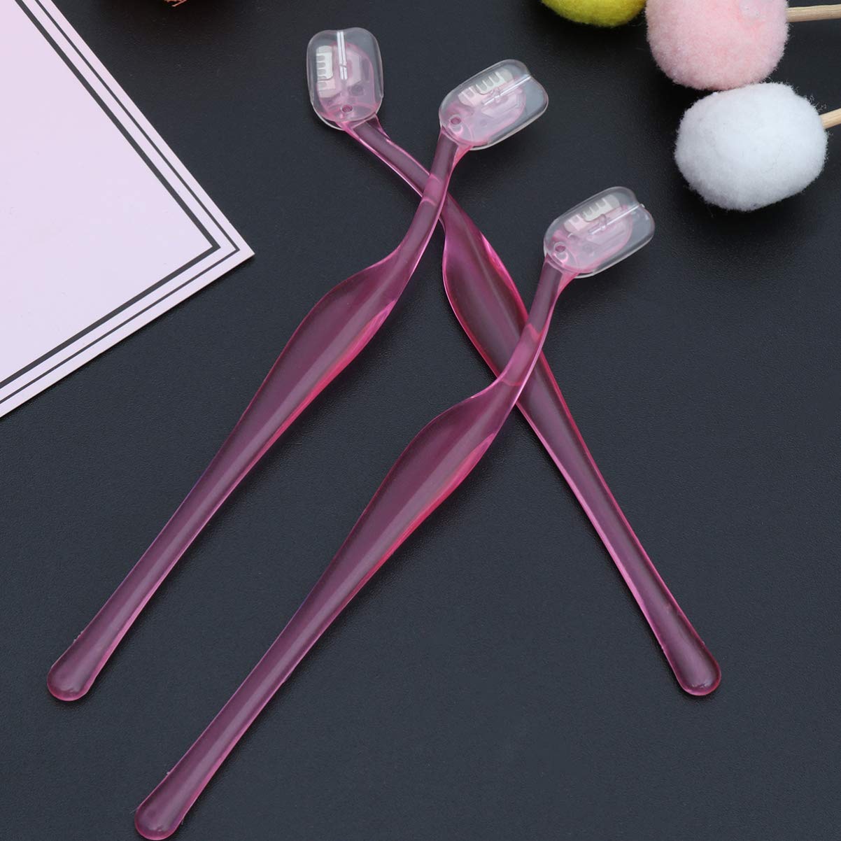 Frcolor 3pcs Eyebrow Razor Small Facial Hair Trimmer Eyebrown Shaper for Women (Random Color)