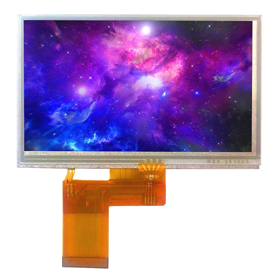 SANZAMELIN 4.3-inch 800 * 480 Resolution IPS LCD RGB Interface, high Brightness capacitive Touch Screen