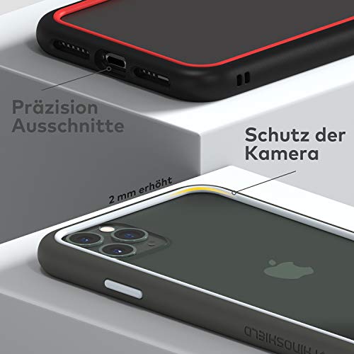 RhinoShield Bumper Case Compatible with [iPhone 11 Pro] | CrashGuard NX - Shock Absorbent Slim Design Protective Cover 3.5M / 11ft Drop Protection - Black