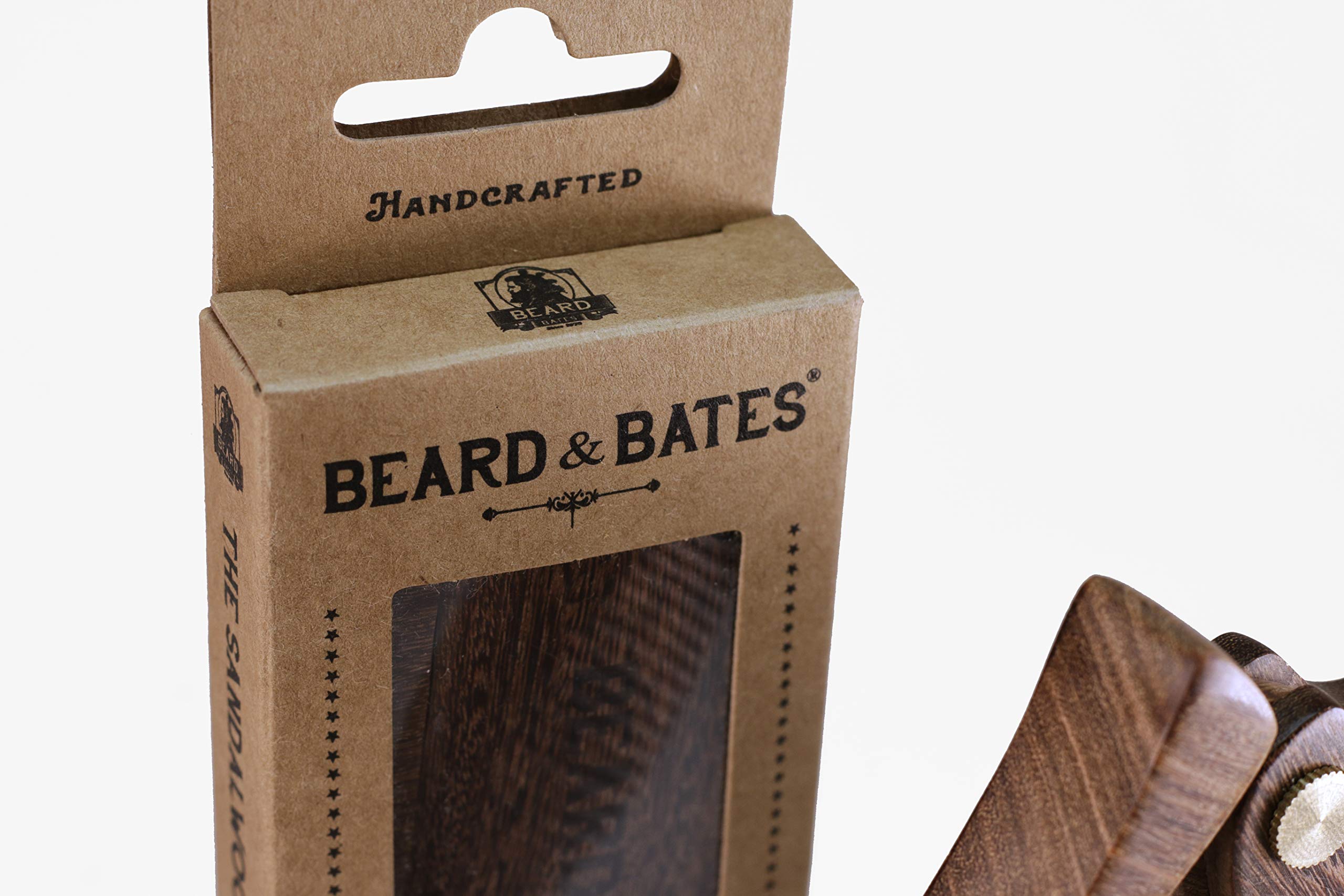 BEARD & BATES The Sandalwood Switchblade - The Original Folding Wooden Beard Hair Comb | Boutique, Artisan Crafted, Los Angeles