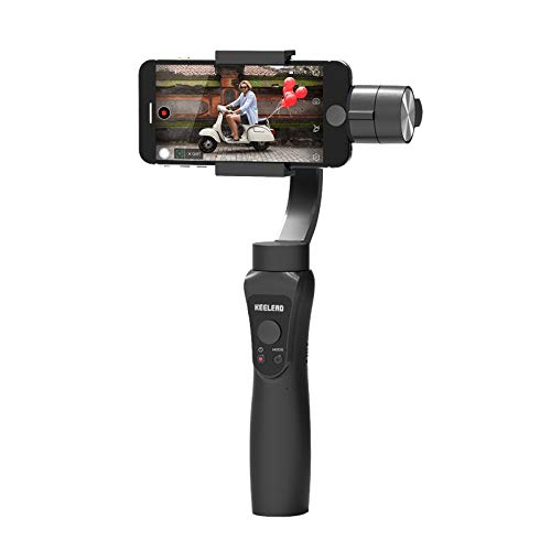 3-axis Handheld Gimbal for Action Cameras on Smartphones, with Focus Zoom and Zoom Functions (Color : Option 9)