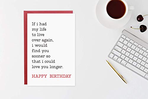 Romantic Birthday Card,Love Cards For Boyfriend Girlfriend Husband Wife Him Her
