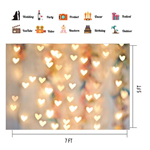 Valentine's Day Backdrop Valentine Love Heart Backdrop Mother's Day Dessert Cake Table Decoration Baby Shower Party Supplies Banner 7x5ft
