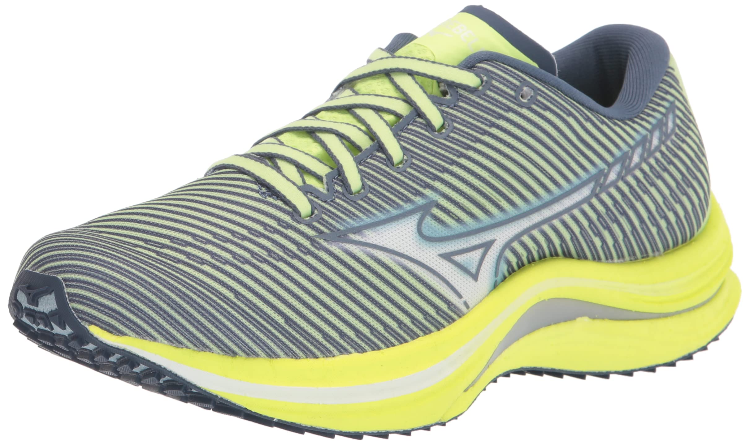 Mizuno womens Wave Rebellion Running Shoe, Neo Lime, 9.5 US