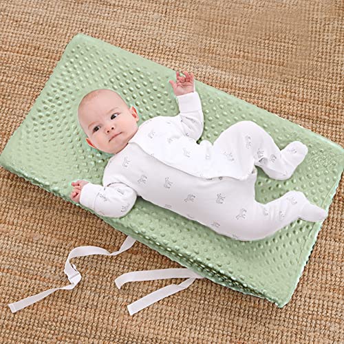 Changing Pad Cover, Ultra Soft Minky Dots Plush Changing Table Covers Breathable Mink Changing Table Sheets Cover Wipeable Changing Pad Covers for Infants Newborn Baby Girl Boy (Meadow Mist)