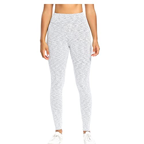 Bblulu Women's Ruched Butt Lifting Leggings High Waist Yoga Pants Tummy Control Stretchy Running Pant Textured Booty Tights
