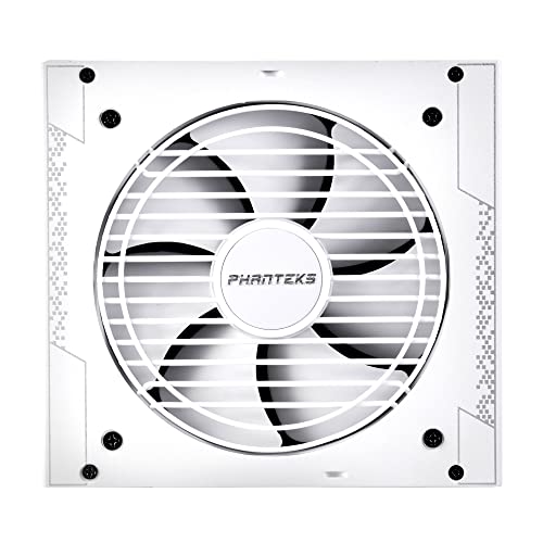 Phanteks (PH-P1000G_WT01) AMP Series 1000W 80PLUS Gold White Edition, ATX Power Supply, Fully Modular, Hybrid Mode, Silent fan, Revolt PRO LINK Certified
