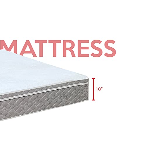 Nutan, 10-Inch Meduim Plush Eurotop Pillowtop Innerspring Mattress, Full XL