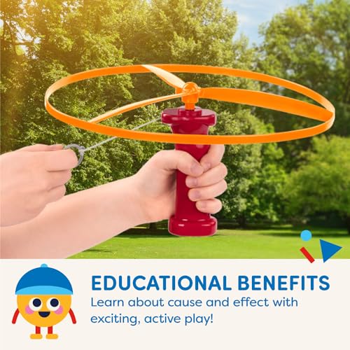 Battat – Flying Disc Toy – 2 Launchers & 4 Discs – Helicopter Playset – Outdoor Toys For Summer – 3 Years + – Skyrocopter