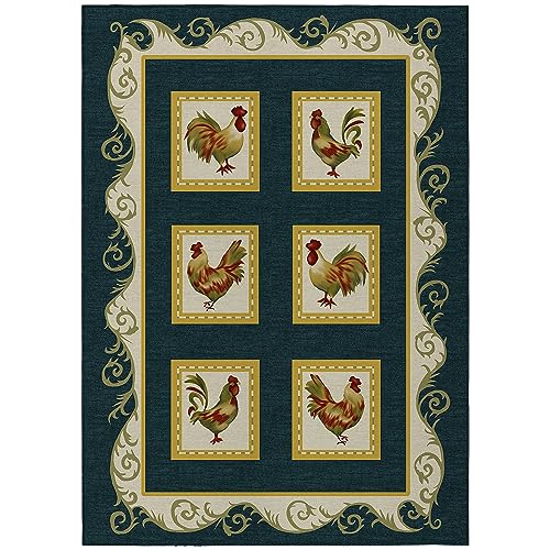 Dalyn Rugs Indoor/Outdoor Kendall KE4 Black Washable 8' x 10' Rug