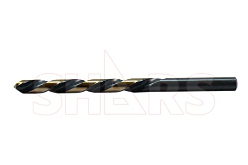 Shars 1/16-1/2", A-Z, #1-#60 HSS Heavy Duty Drill Grade Black & Gold Finish Jobber Drill 135° Point Angle 115 pcs Set 404-2929 L