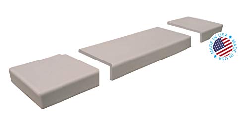 KidKusion Soft Seat Hearth Pad | Made in USA | Taupe | 90" x 14" | Fireplace and Hearth Protection