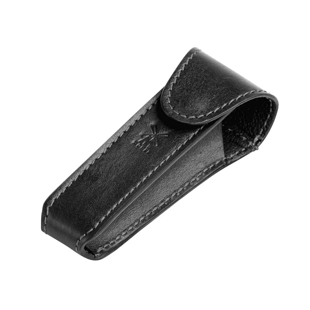 MÜHLE Brown Leather Safety Razor Travel Pouch