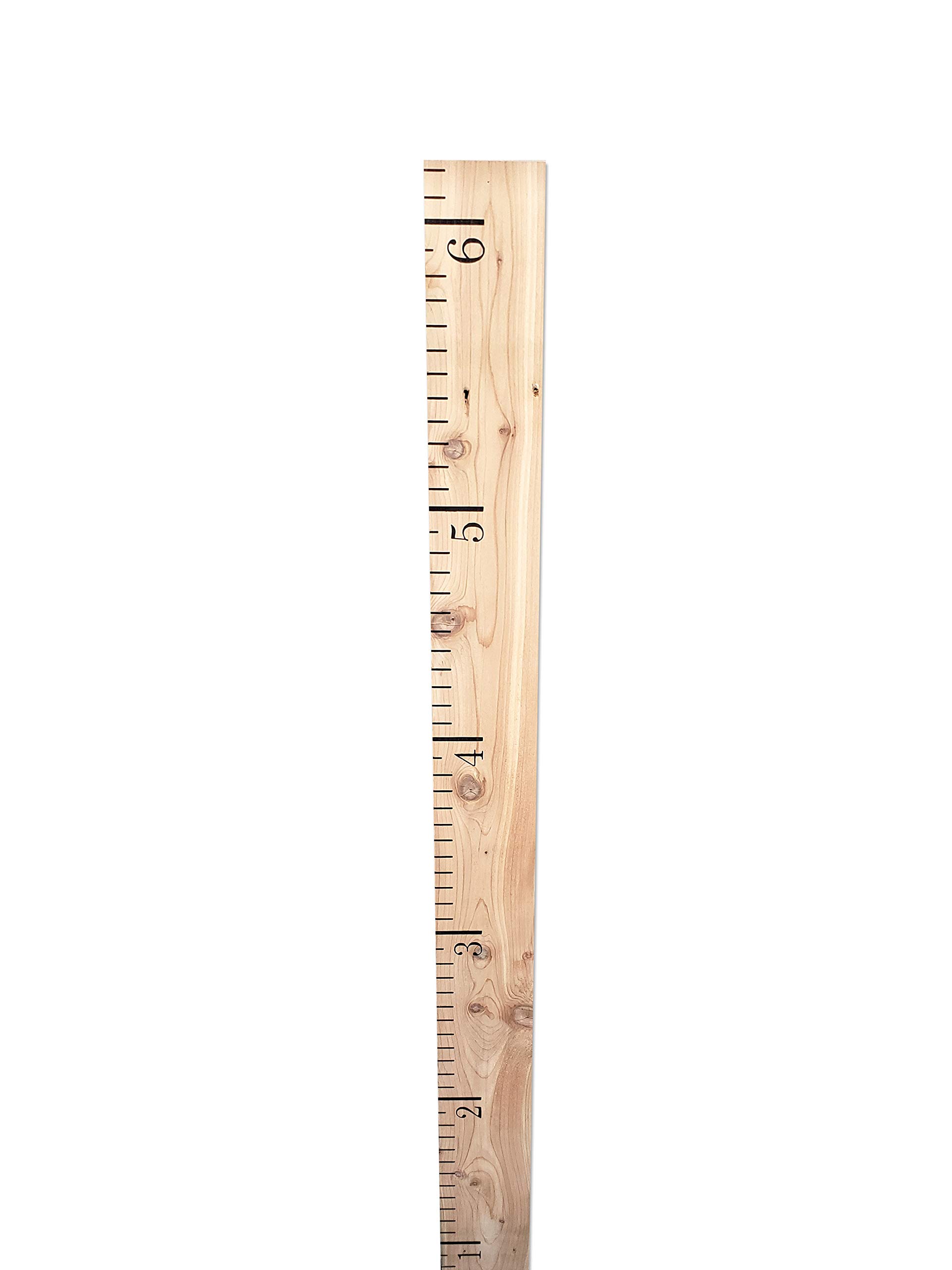 Growth Chart for Kids Made from Reclaimed Rustic Wood - Hand Painted - No Vinyl (Natural)