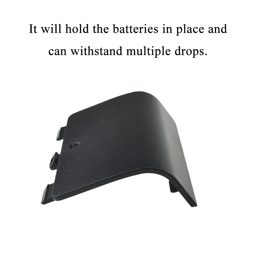 Acoeitl Battery Cover Back Door Shell Compatible with Xbox One Xbox One S One X Controller Replacement Lock in Place Firm Hold Battery Not Easy Slip Strong Bear Drop Easy Install 2Pcs Black
