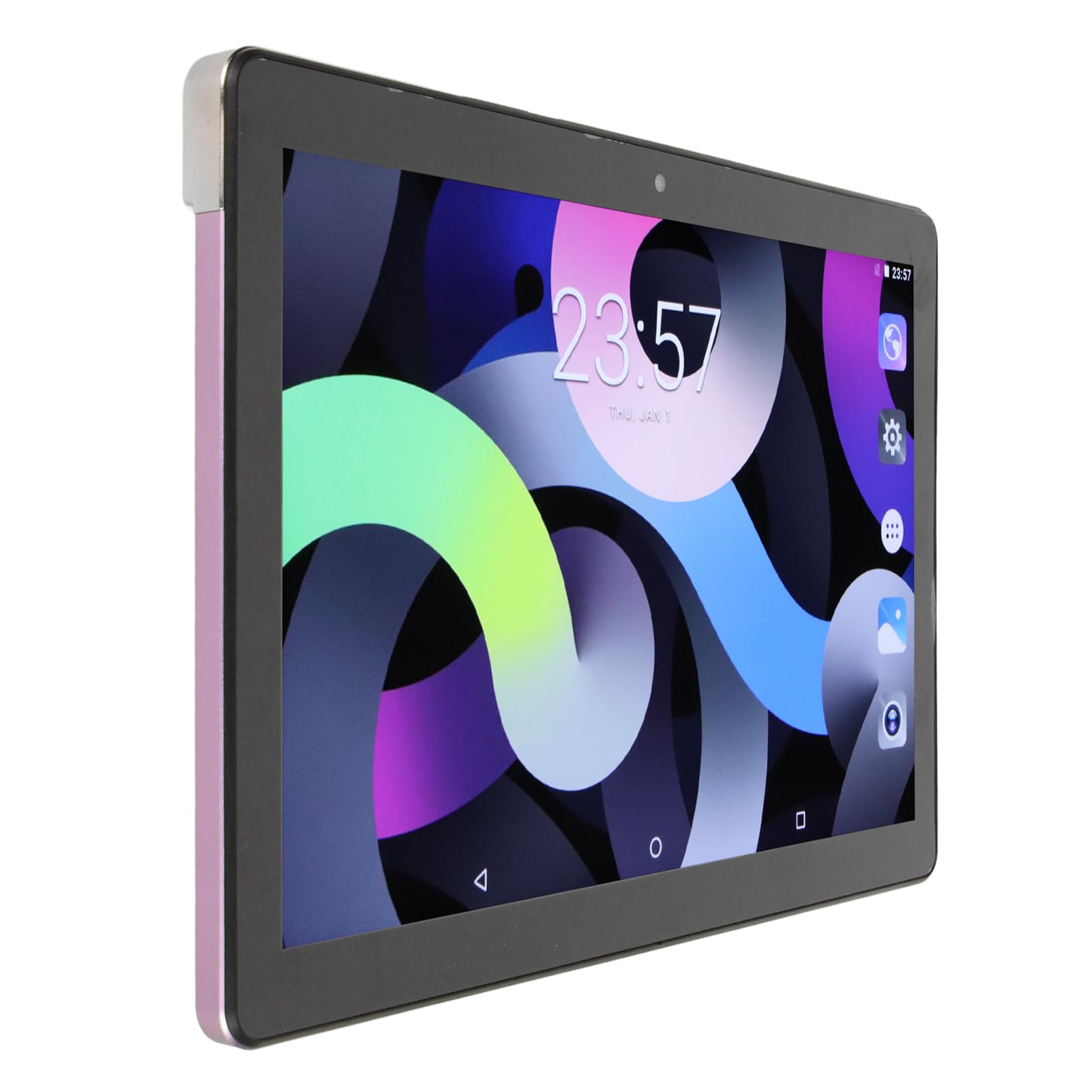 Acogedor 10.1 Inch Tablet for Android 12.0, 1920 x 1200 HD Display, 2.0 GHz Octa Core CPU, 4GB + 64GB, with Wireless Bluetooth Earphones, 8MP + 13MP, 2.4/5G WiFi, AM, FM (US Plug)