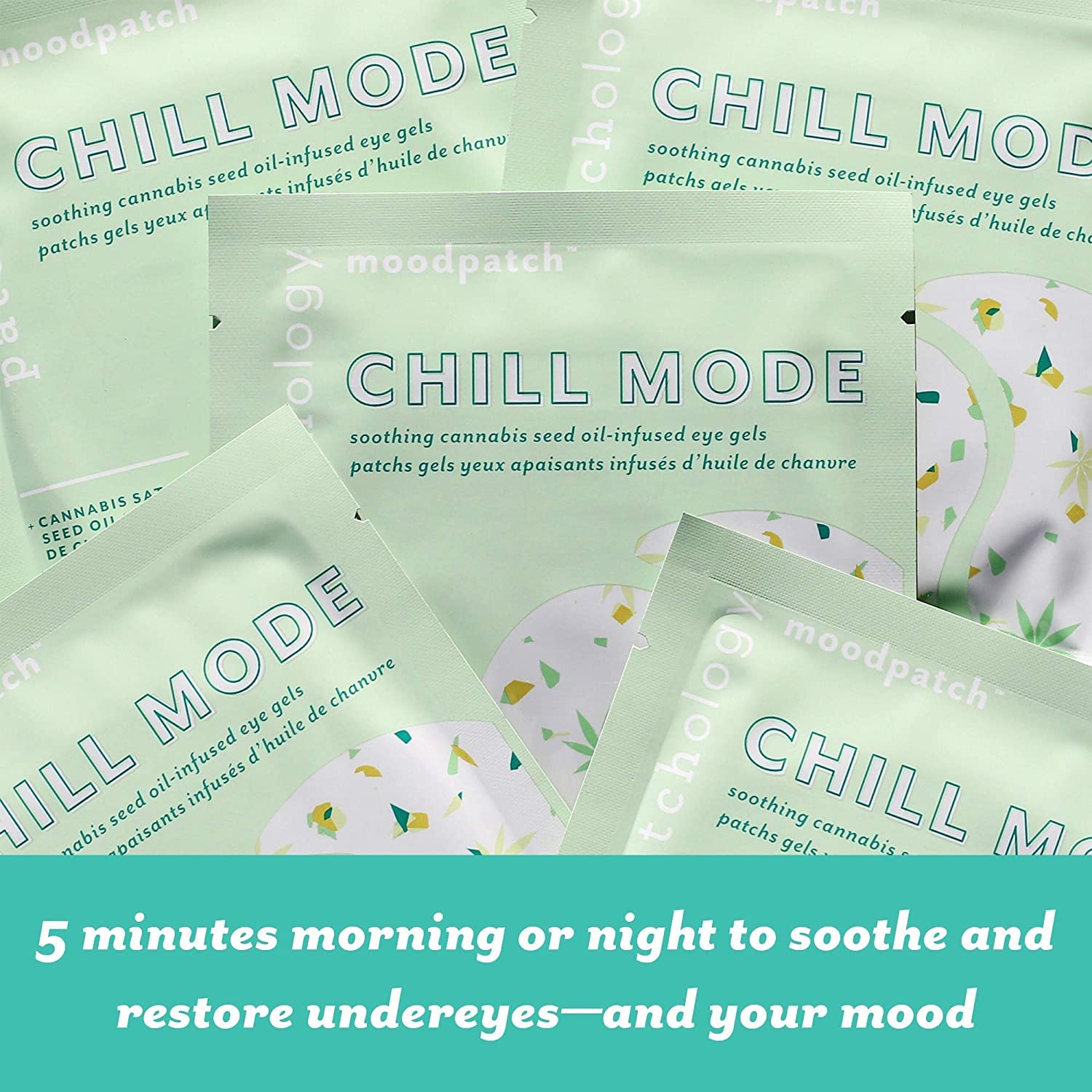 Patchology Chill Mode Hydrating Under Eye Patches - Under Eye Mask For Dark Circles and Puffy Eyes Care, Treatment & Moisturizer - Eye Bags, Puffiness & Wrinkles Reducer (5 Pairs)
