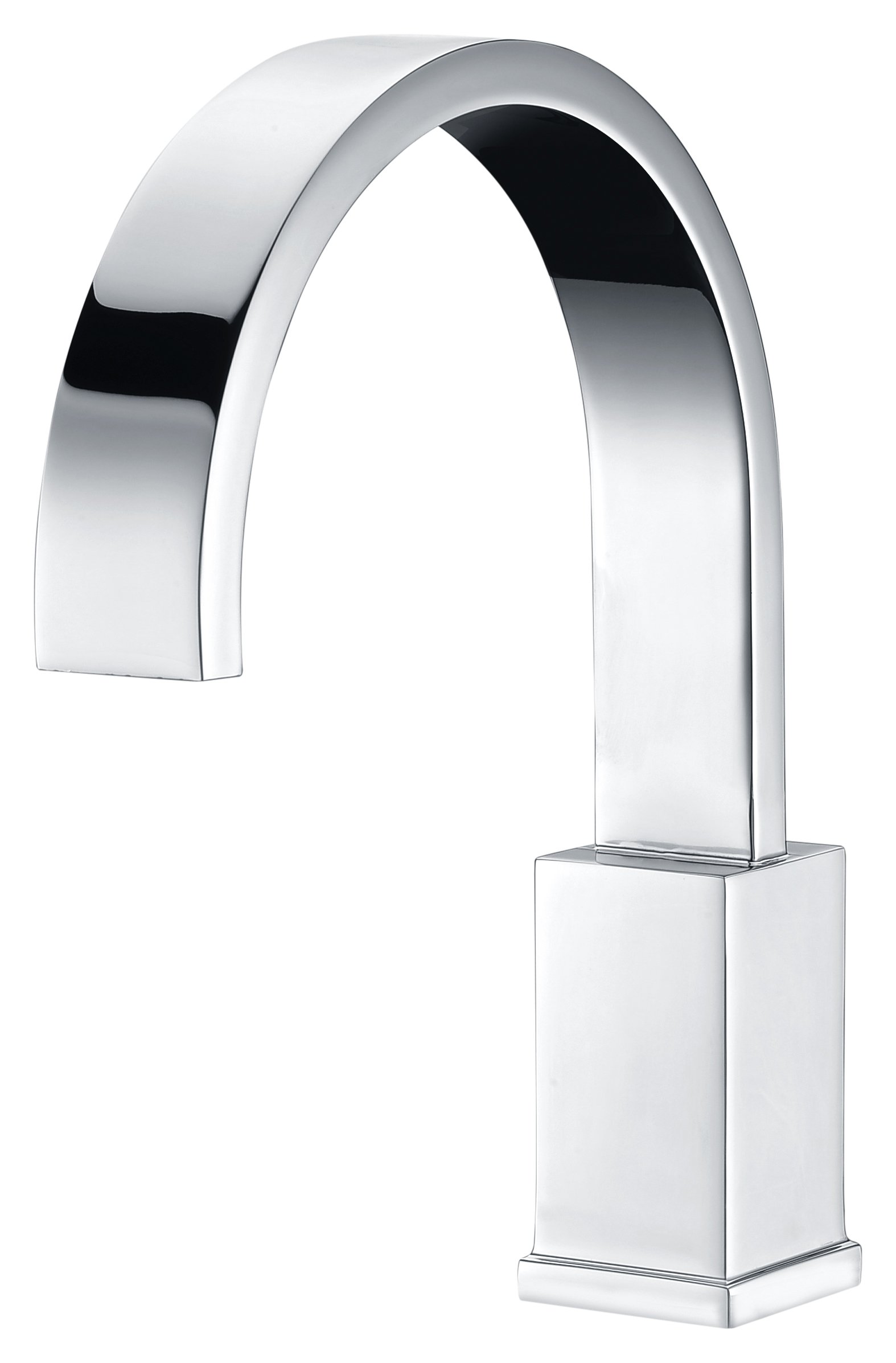 ANZZI Nite Single-Handle Deck Mounted Bathtub Filler Faucet in Polished Chrome | Modern Design Deck Mount Lavatory Tub Faucet with Handheld Sprayer and Valve | FR-AZ473
