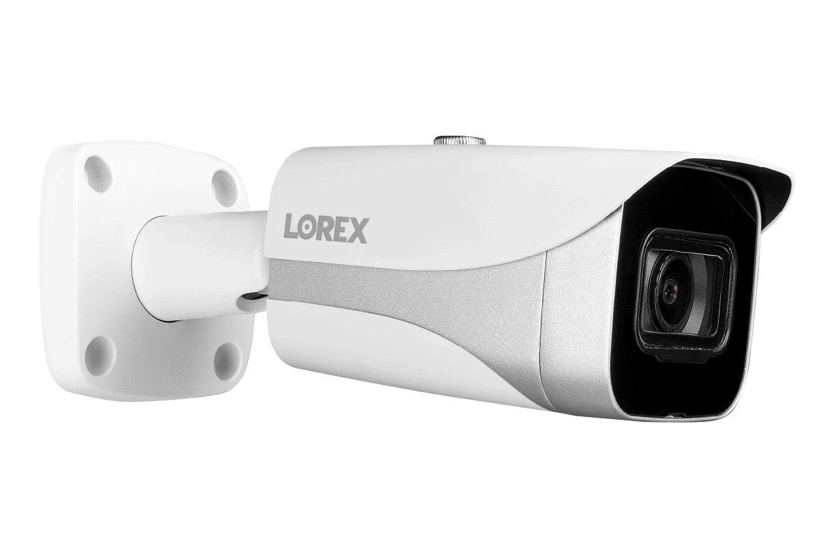 Lorex Indoor/Outdoor 4K Ultra HD Smart IP Security Add-On Metal Bullet Camera, 2.8mm, 130ft IR Night Vision, Color Night Vision