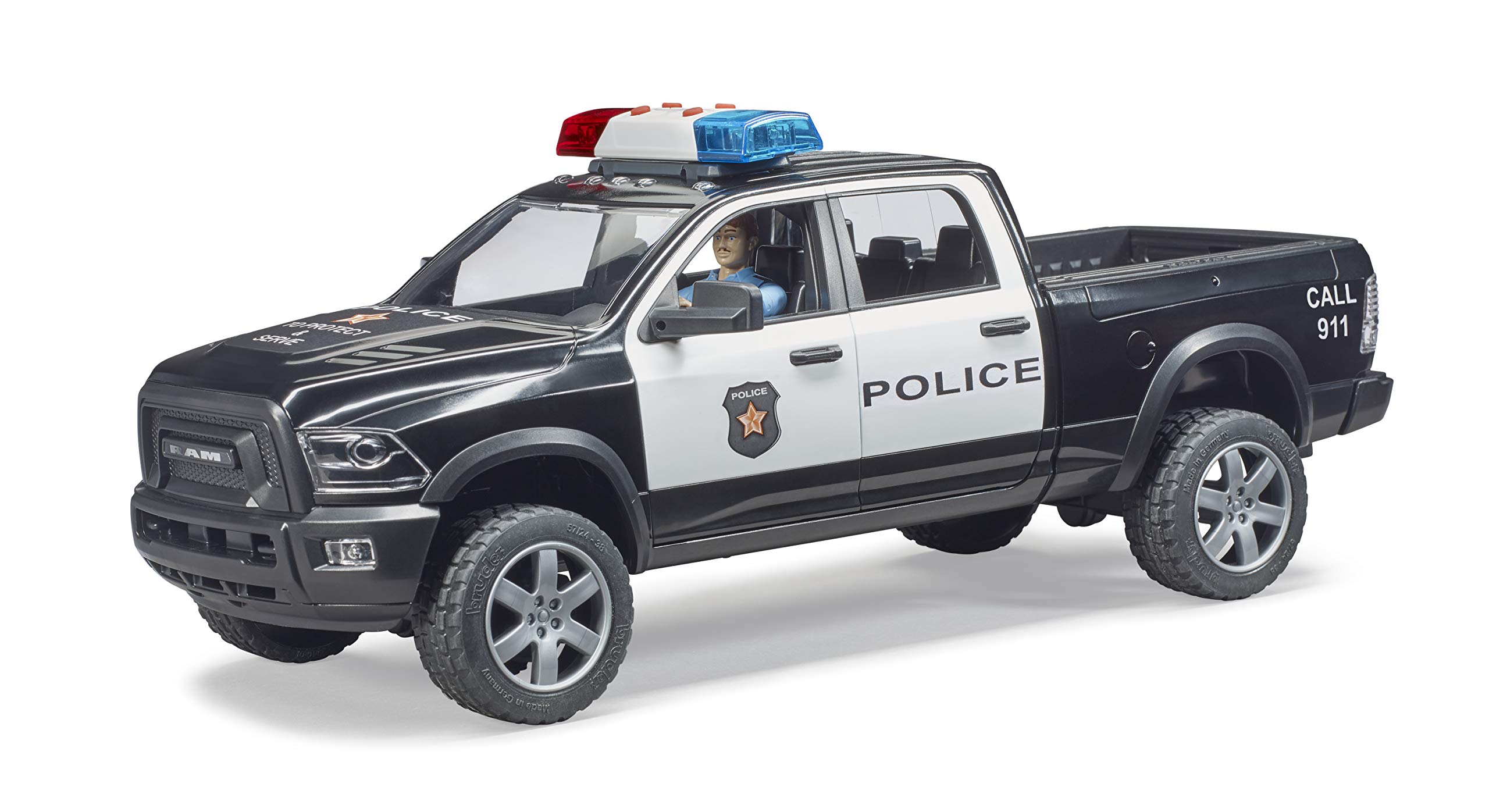 Bruder RAM 2500 Police with Policeman, L&S Module