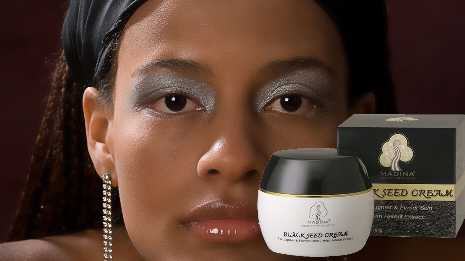 Black Seed Facial Cream/Lighter, Firmer Skin/Contains Black Seed Oil and Herbal Extracts. by Madina