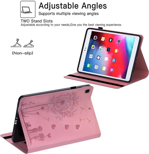 Case for iPad Mini 5 (5th Generation 7.9" 2019), Cover for iPad Mini 4,4th Generation 7.9" 2015, PU Leather Cover with Auto Sleep Wake for iPad Mini 1/Mini 2/Mini 3, Pink