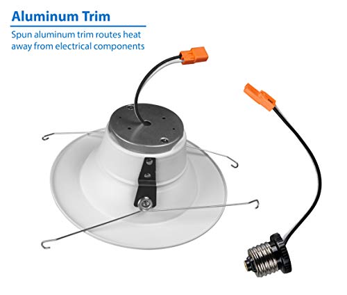 NICOR Lighting DLR565121203KWH LED Downlights, 1 Count (Pack of 1), White