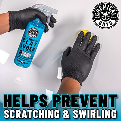 Chemical Guys CLY_113 OG Clay Bar & Lubber Synthetic Lubricant Kit, Light/Medium Duty (16 oz) (2 Items) , Yellow