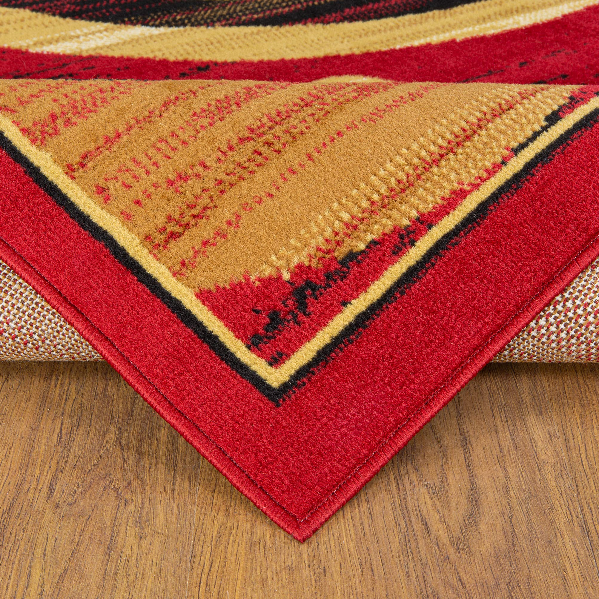 Antep Rugs Kashan King Collection Galaxy Geometric Polypropylene Indoor Area Rug (Maroon/Beige, 5' x 7')