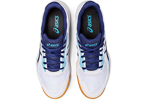 ASICS Men's Upcourt 5 Court Shoes, 11.5, White/Indigo Blue