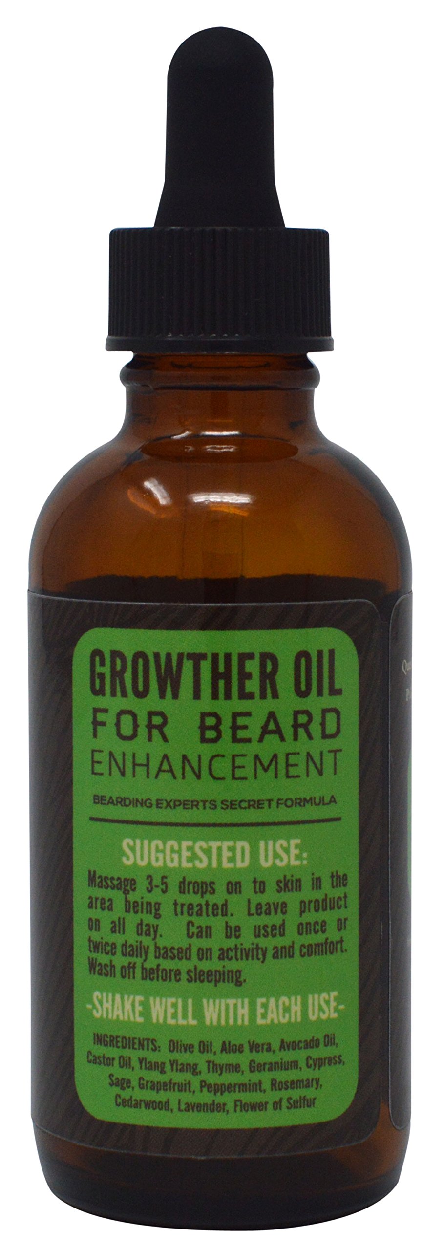 Beard Farmer - Growther Beard Growth Oil (Grow Your Beard Fast) All Natural Beard Oil