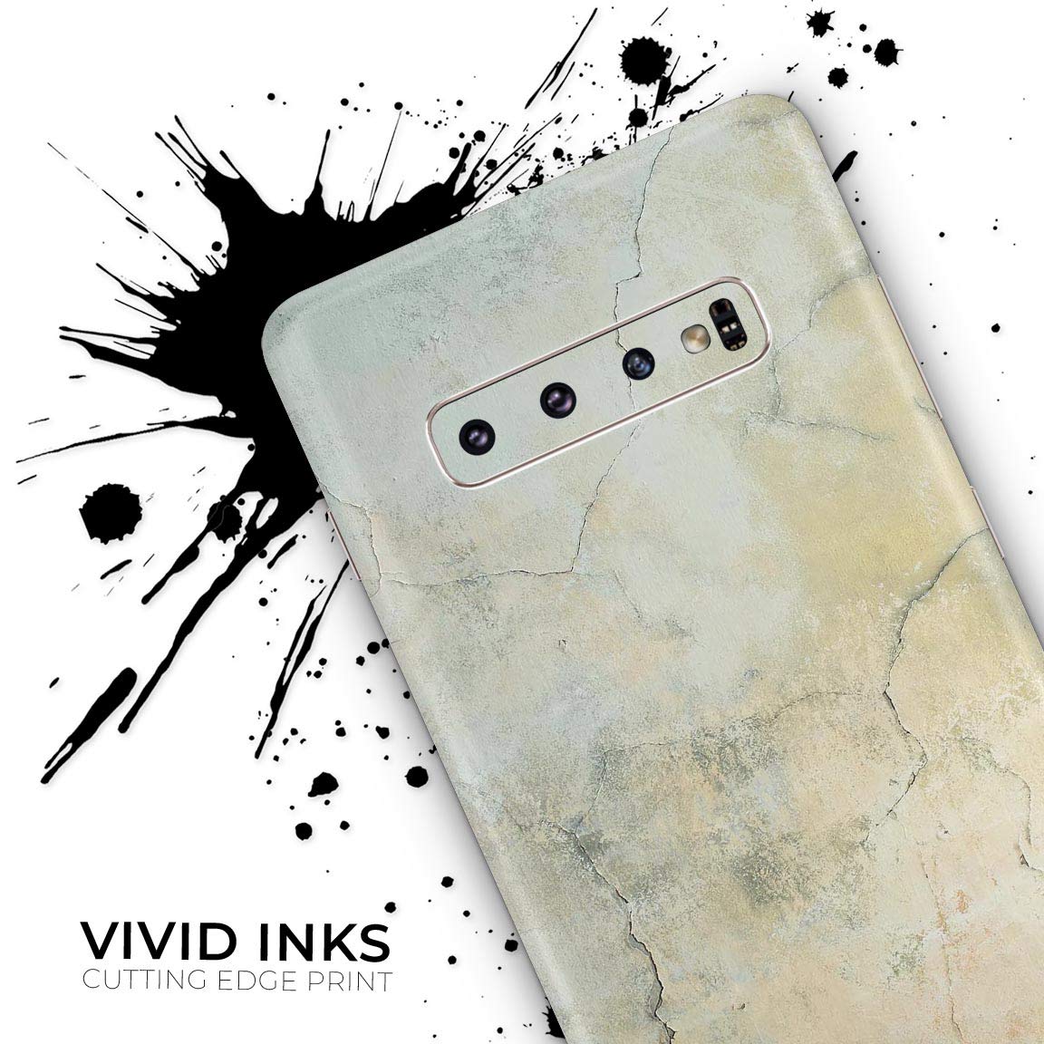DesignSkinz Rustic Cracked Textured Surface V3 Protective Vinyl Decal Wrap Skin Cover Compatible with The Samsung Galaxy S20 (Screen Trim & Back Glass Skin)