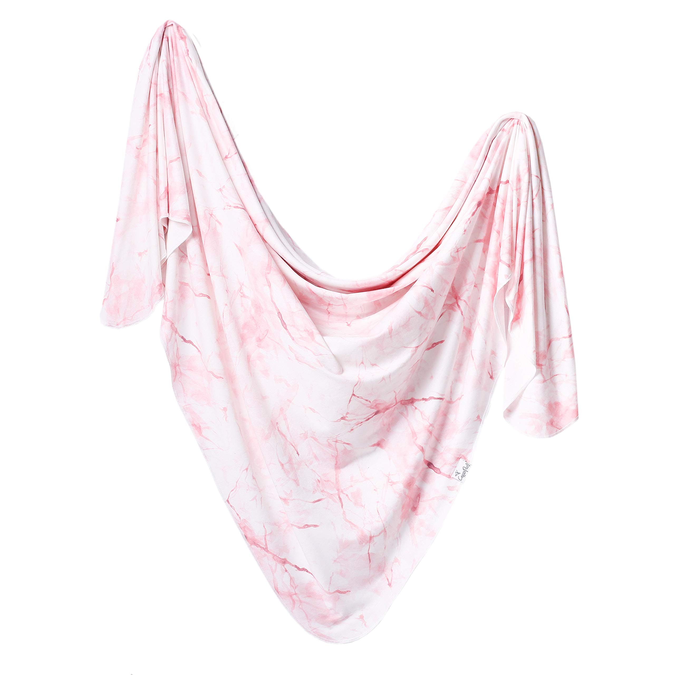 Large Premium Knit Baby Swaddle Receiving Blanket "Roxy" by Copper Pearl