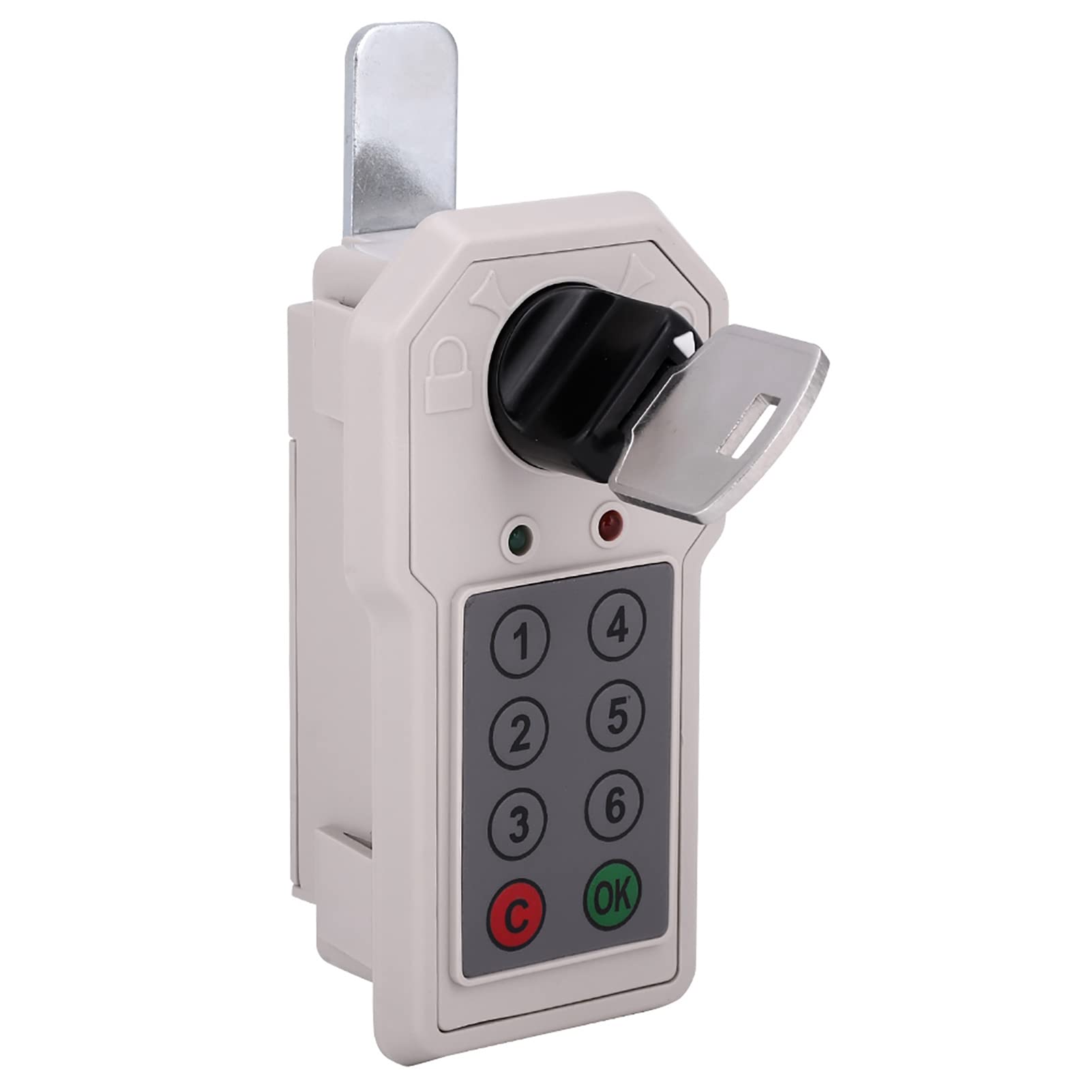 6 Digital Code Combination Cabinet Cam Lock,Password Safe Lock with Keys for Door Cabinet Drawer