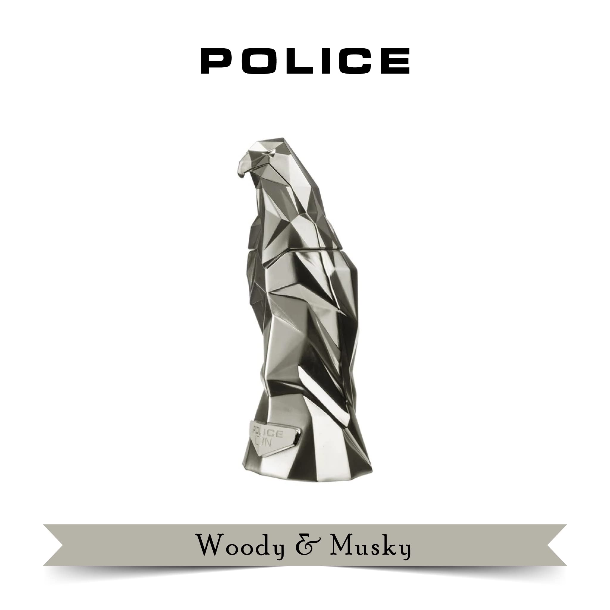 Police Icon Platinum by Police Colognes Eau De Parfum Spray 4.2 oz for Men